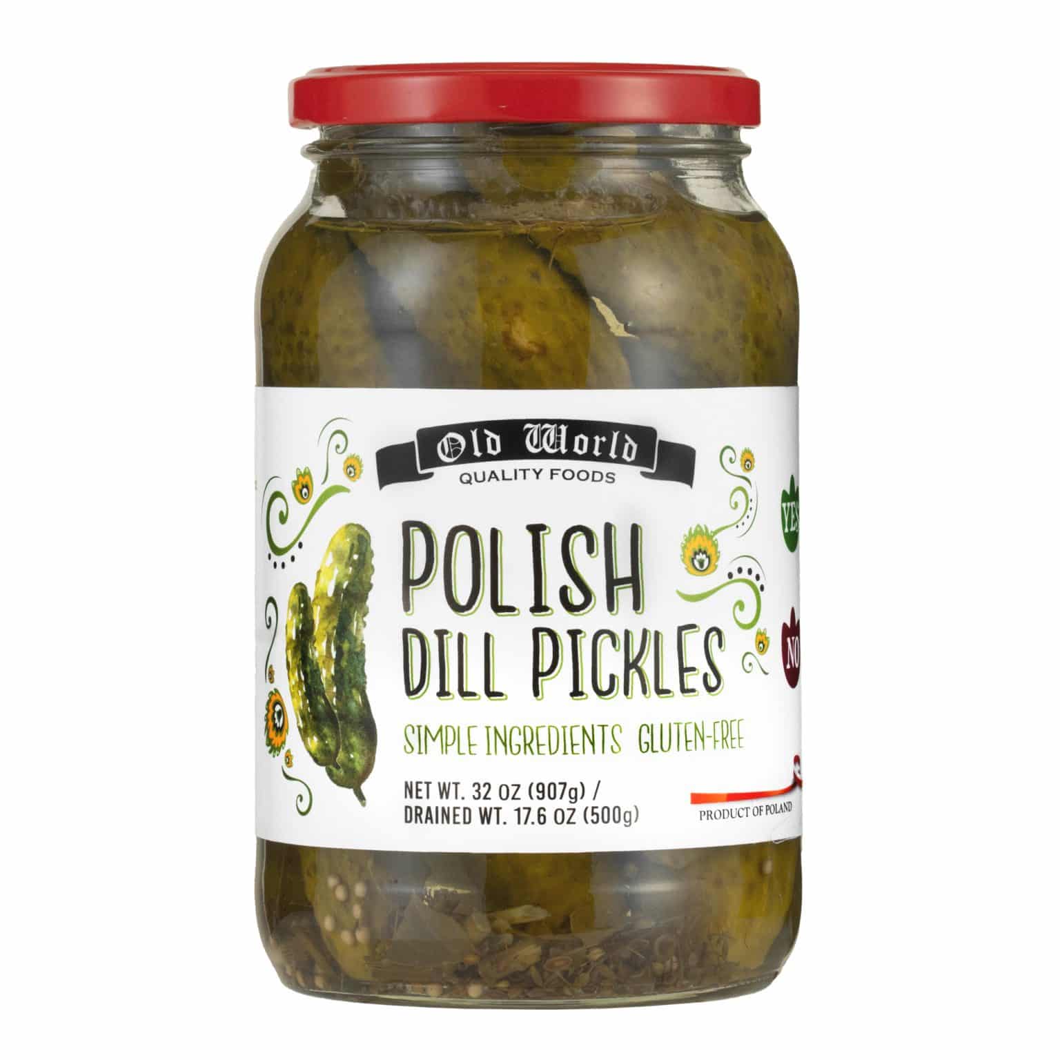 Polish Dill Pickles, 32 oz – Old World Quality Foods