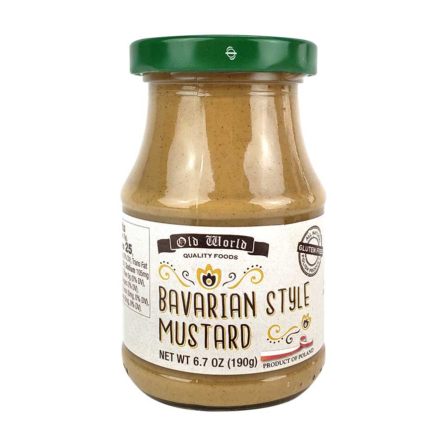 Old World Bavarian Style Mustard, 6.7 oz, Case of 6 - Old World Quality ...