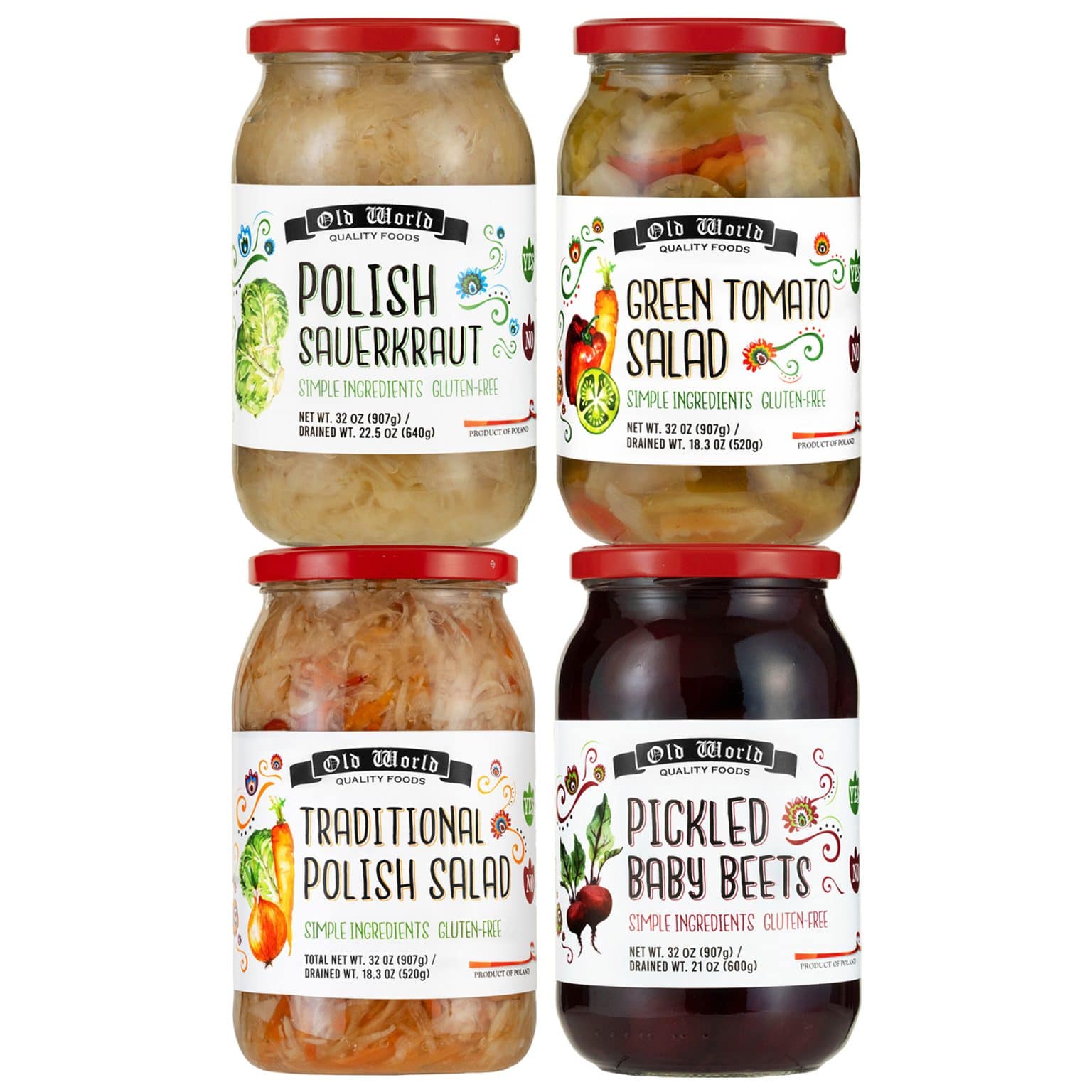 Polish Dill Pickles, 32 oz - Old World Quality Foods